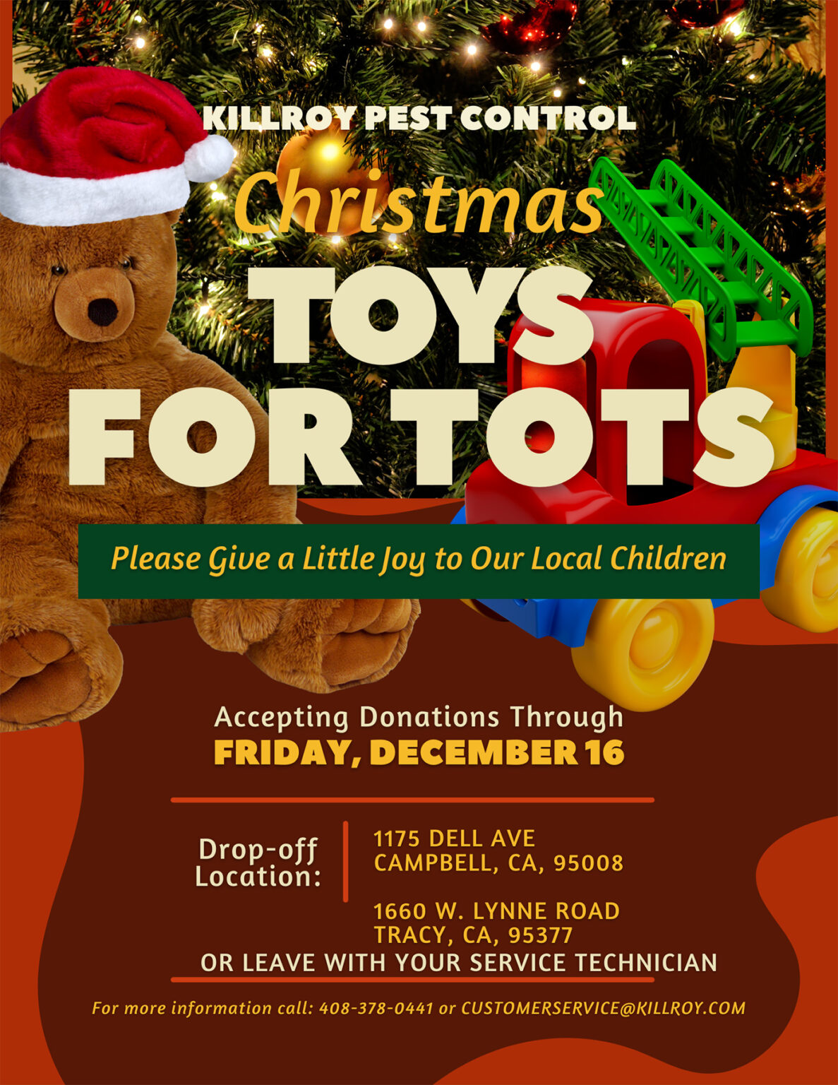 Toys for Tots 2022! | Killroy Pest Control